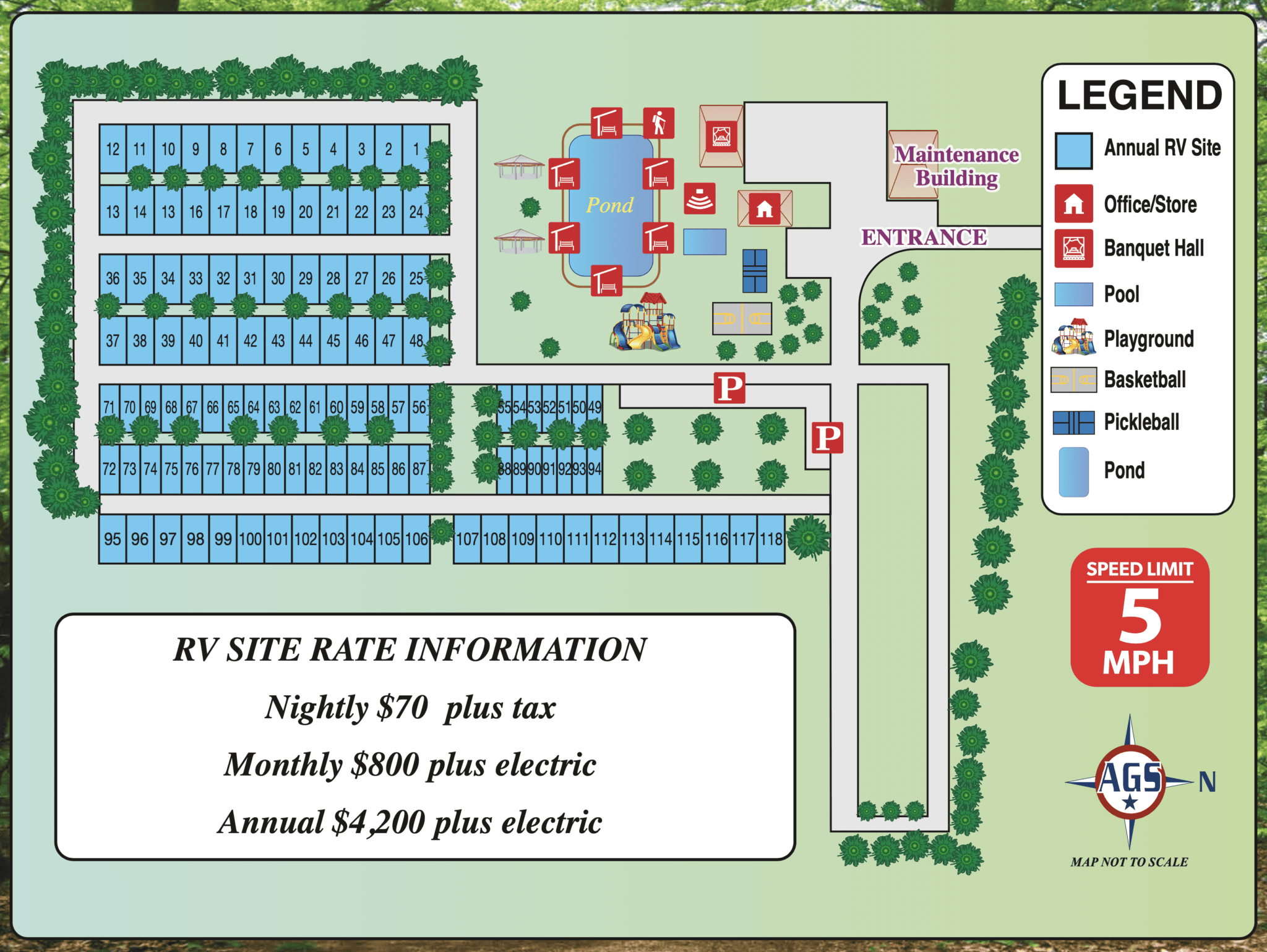 Map - Rosebud Resort and RV Park